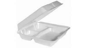 Tray - 3 Compartment Foam Tray w/ Hinged Lid | Food Service Distribution | Commercial Foods